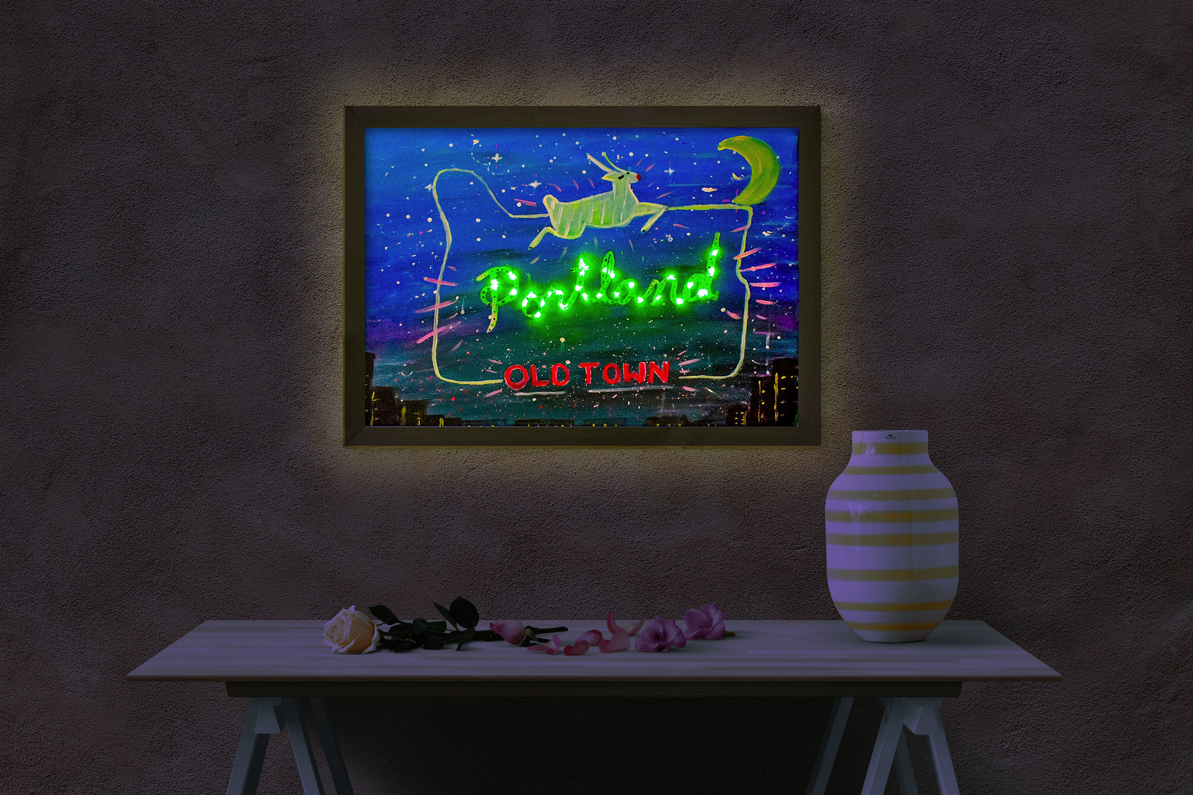 Paint the Portland Stag Sign With Real Lights (Fundraiser for NW Deaf ...